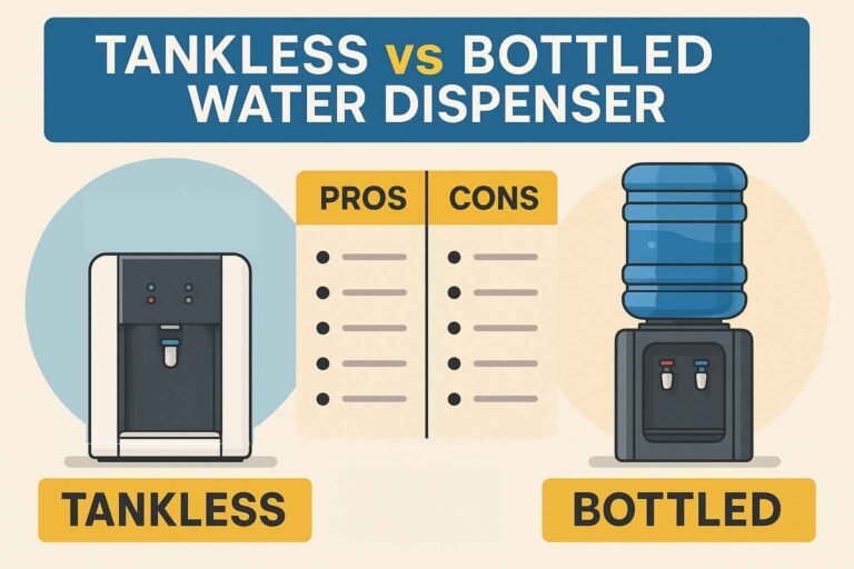 Tankless vs Bottled Water Dispenser in Singapore - Aqua Kent Singapore